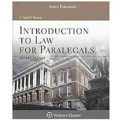 Introduction to Law for Paralegals, Second Edition by Neal R. Bevans ...