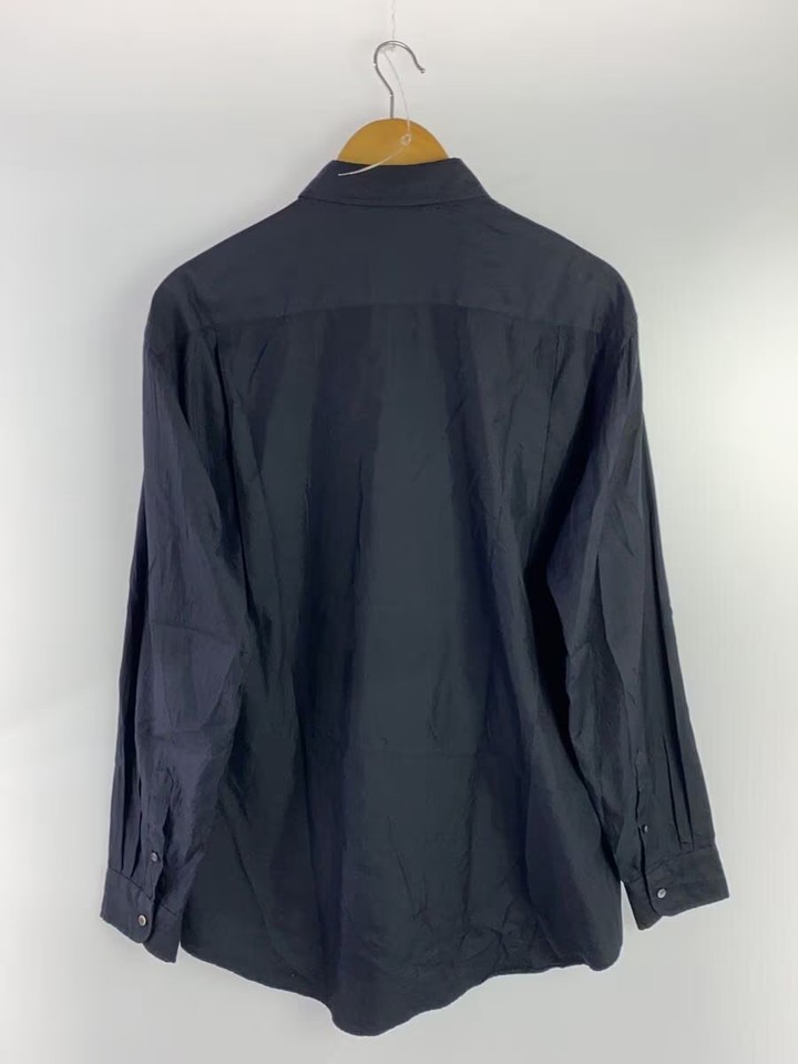 KAPTAIN SUNSHINE Long Sleeve Shirt, Size 40, Cotton, NVY, Solid Color ...