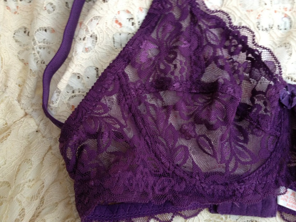 Very Sexy Romantic Sheer Lace Underwire Unpadded Bra Size 34B, 36B, 38B ...