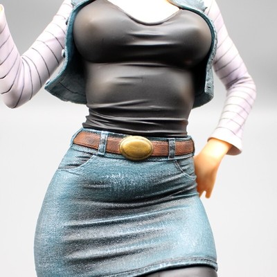 1/4 ver 44cm Scale Miniskirt Android 18 Anime Hentai Figure Sexy DBZ ...