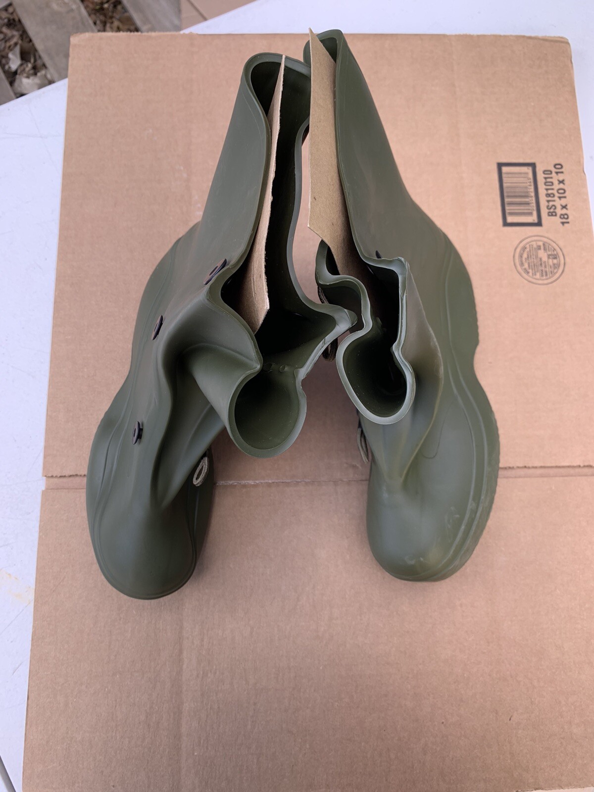 NOS MILITARY SURPLUS COMBAT BOOTS MEN'S AND WOMEN'S OVERSHOES OD GREEN ...