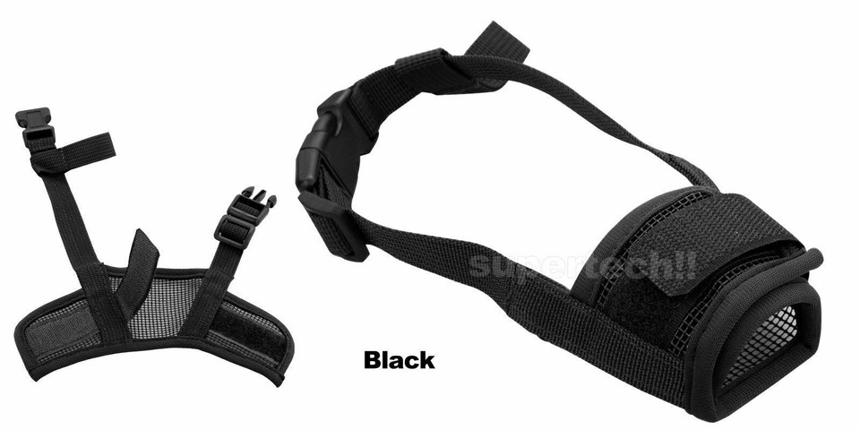 Pet Dog Mask Small & Large Mouth Muzzle Grooming Stop Bark Bite Chew ...