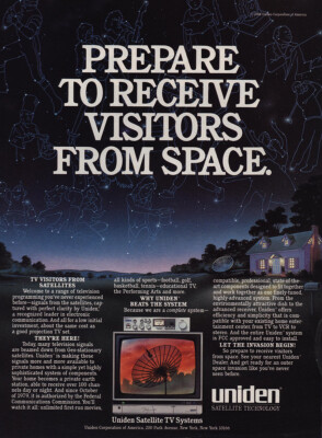 1984 Uniden: Prepare to Receive Visitors From Space Vintage Print Ad | eBay