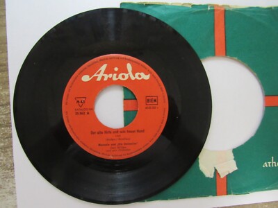 Old 45 RPM German Record - Ariola 35 562 A - Manuela & Dolomites Alta ...