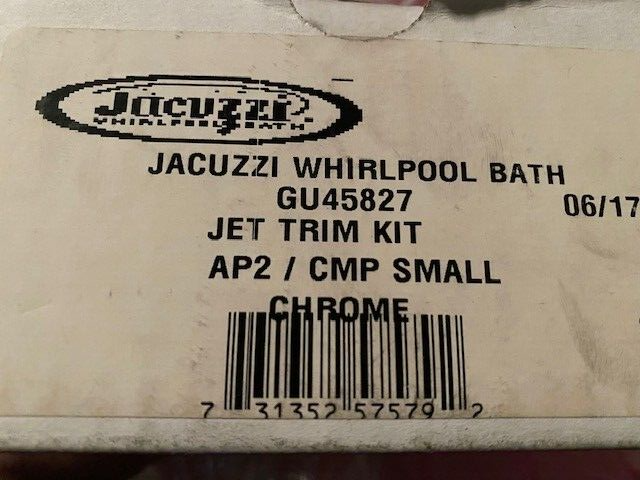 Jacuzzi GU45827 Accupro Jet Trim Rings - Set of Two - Chrome for sale ...