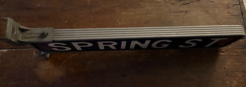 Vintage NYC,Spring Street sign, blue/white porcelain, double sided…nyc ...