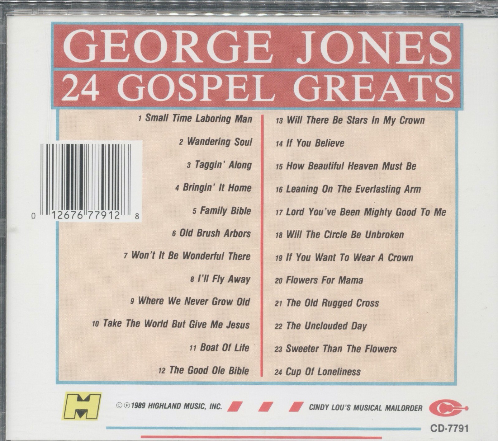 24+Gospel+Greats+by+George+Jones+%28CD%2C+1994%29 for sale online | eBay