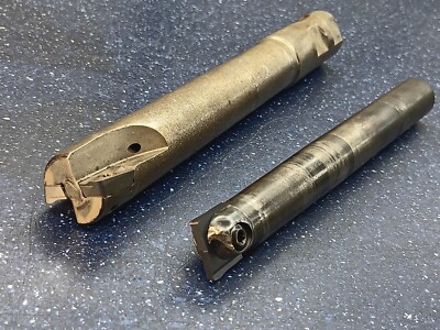 2pc Lot of Indexable Insert End Mills Tooling Milling Tools Machinist ...