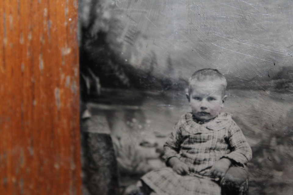 Antique Tin Type Photo Nashville Tennessee Area Small Child | eBay