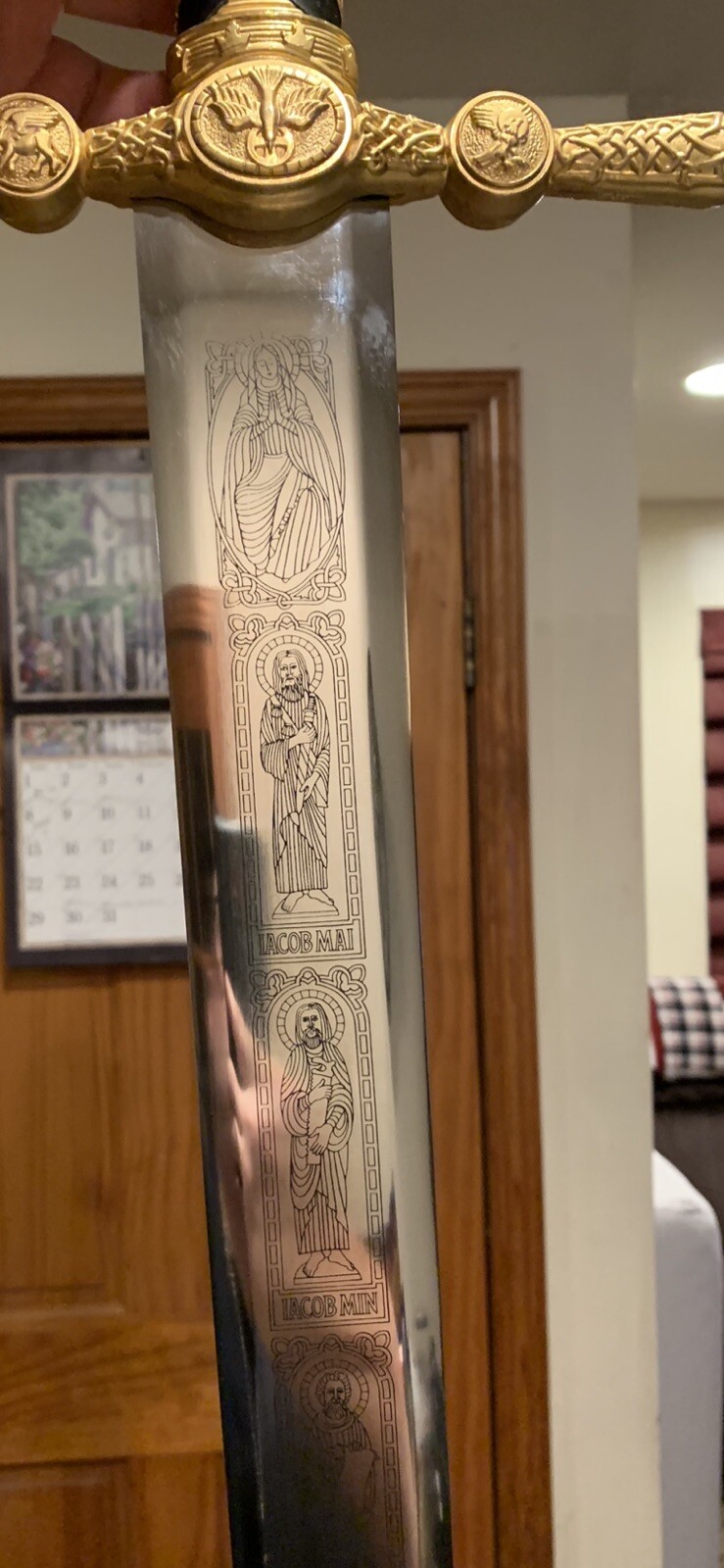 Franklin Mint Sword of The Holy Roman Empire Excalibur - Jesus & 12 ...