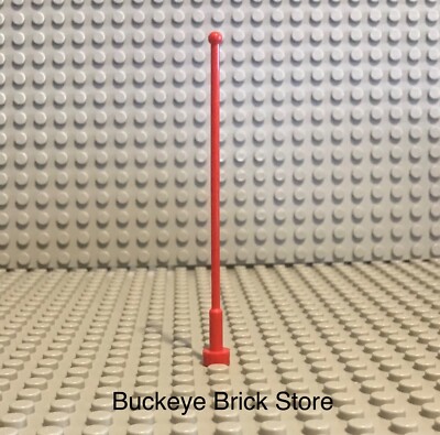LEGO One RED Classic 8 High Whip Antenna Space | eBay