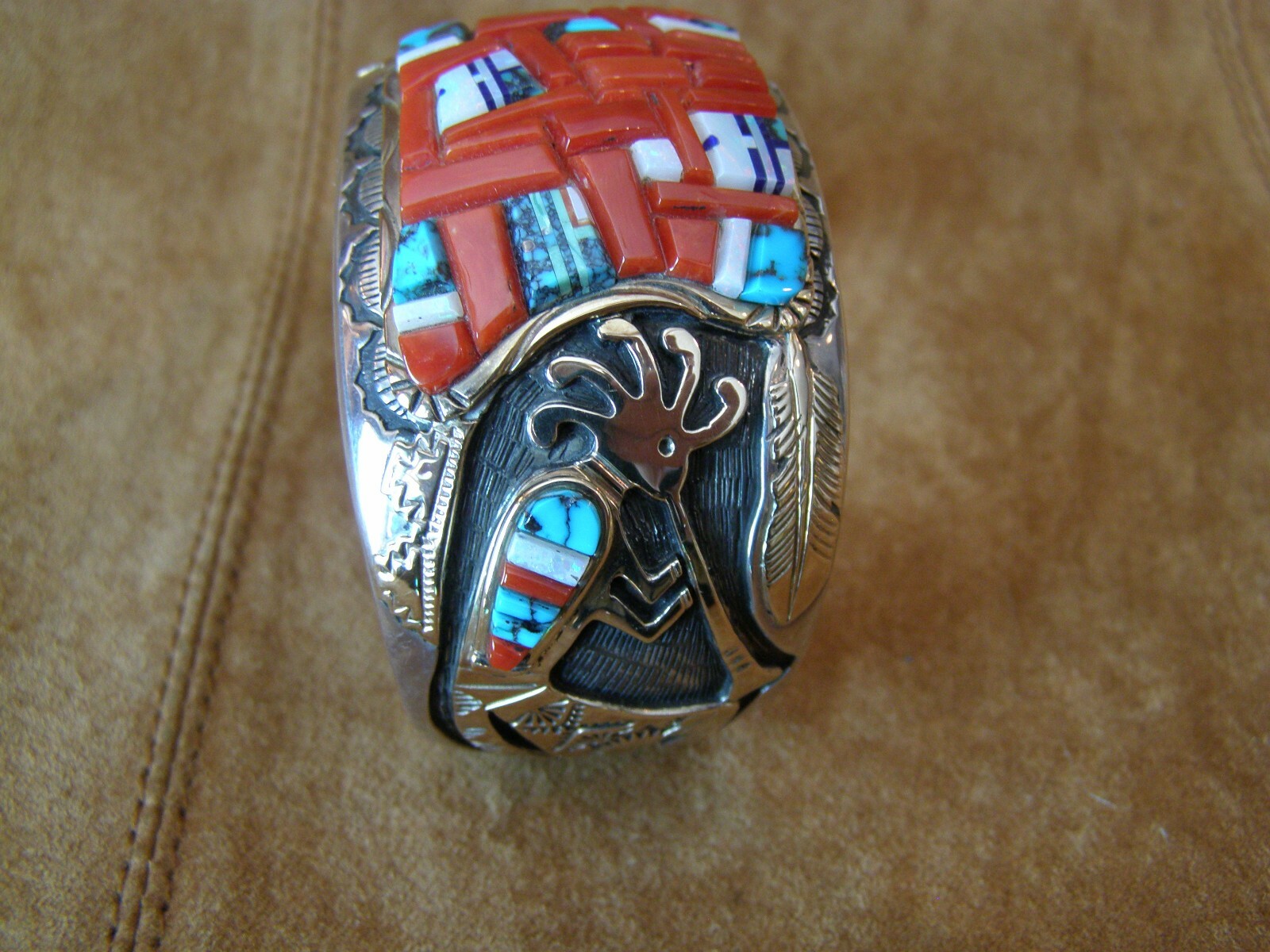 Wilbert Manning ------ Spectacular Bracelet ----- Silver with Gold ...