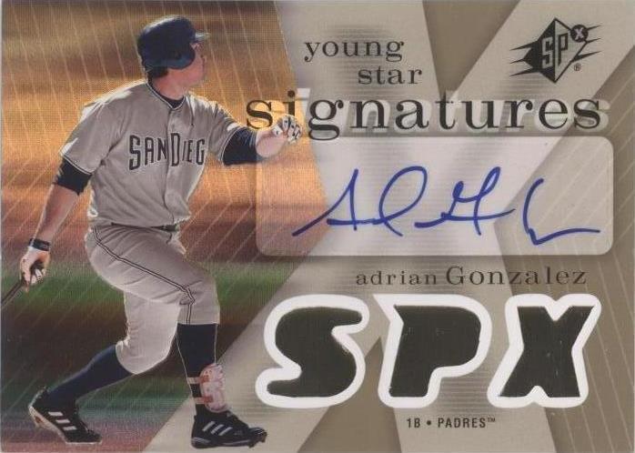 2007 SPx - Young Star Signatures Adrian Gonzalez #YS-AG (AU, MEM) for ...