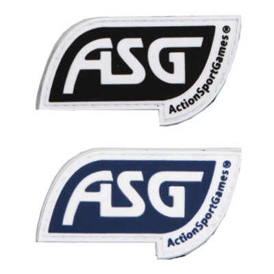 Action Sports Games ASG Logo Hook & Loop Rubberized PVC Airsoft Morale ...