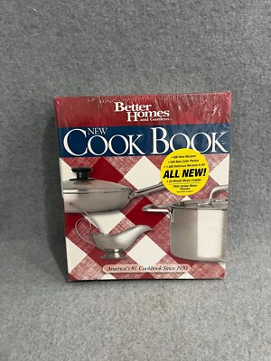 Brand New Factory Sealed Better Homes and Gardens Plaid Hard Cover Cook ...