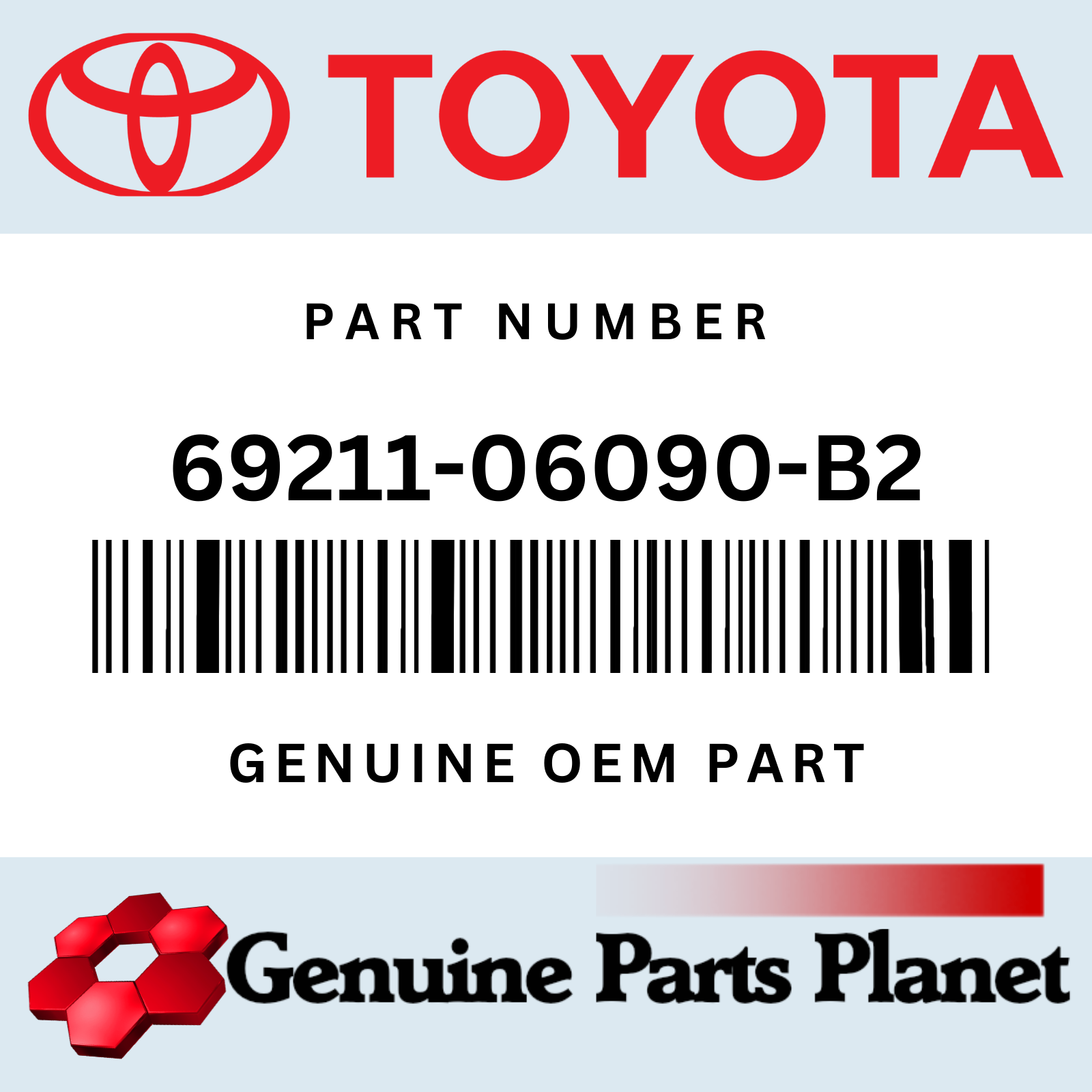 Genuine OEM Toyota Front Door Outside Handle Assembly, Left - 69211 ...