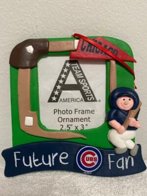 Chicago Cubs Future Fan Christmas Photo Ornament NWT | eBay