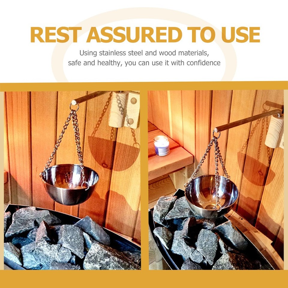 Stainless Steel Essential Oil Holder Tray Sauna Accessory Container ...