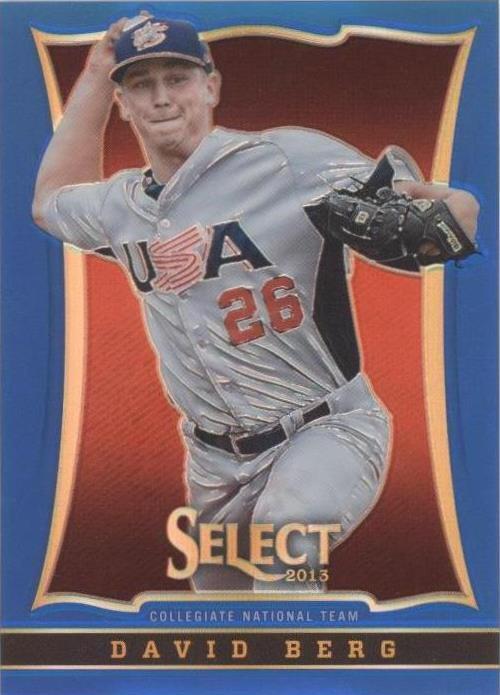 2013 Panini USA Baseball Box Set - Select Blue Prizm Preview David Berg ...