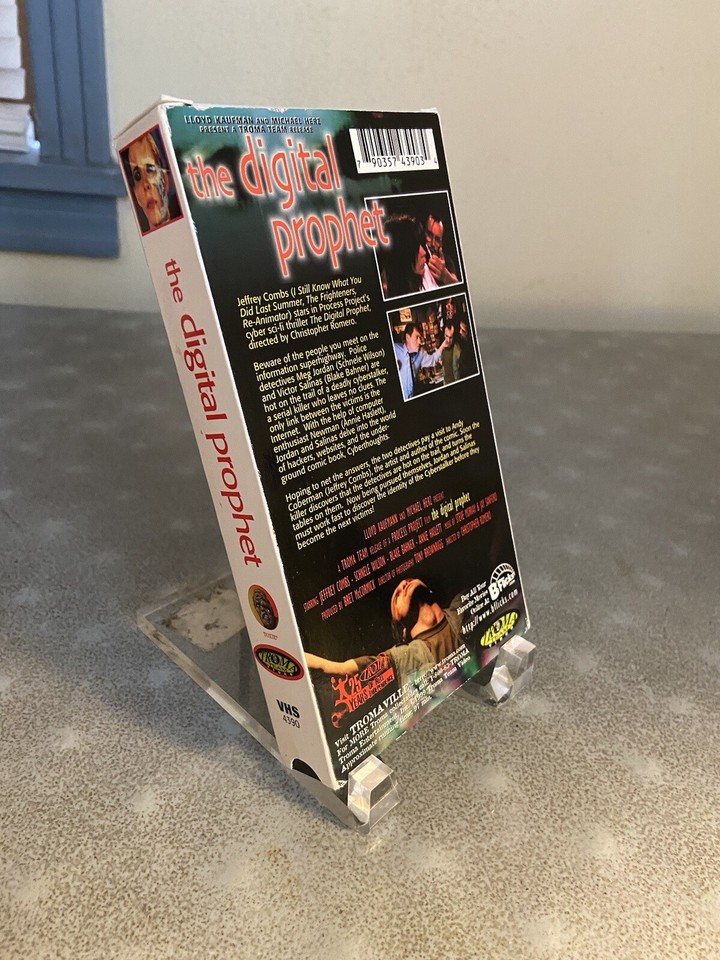 RARE Jeffrey Combs Cyberstalker aka The Digital Prophet VHS Troma Team Video | eBay