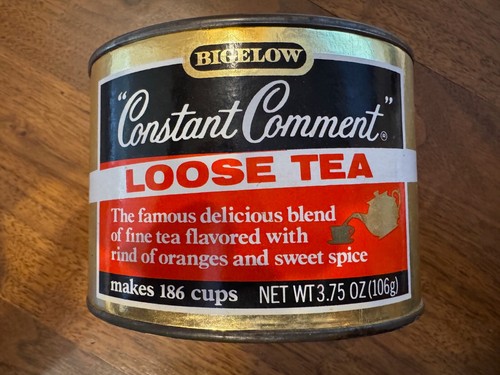 Vintage Oval Bigelow Constant Comment 3.75 oz Tea Container | eBay