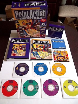 Sierra Print Artist 4.0 Platinum 1998 w/SnapShot, Print Artist for Kids ...