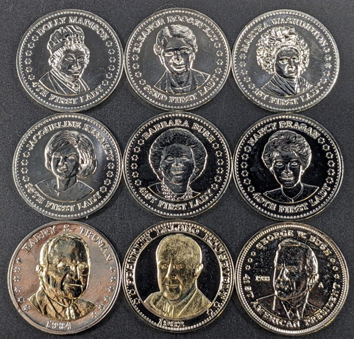 Double Eagle President & First Lady Commemorative Coins Lot of 9 | eBay