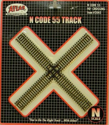 Atlas N Scale ~ New 2024 ~ Code 55 Track ~ 90 Degree Diamond Crossing ...