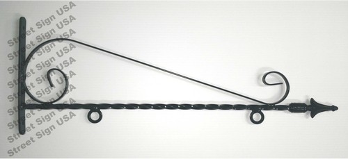 Vintage Style Wrought Iron Scroll Bracket For Wood Plastic Metal Signs ...
