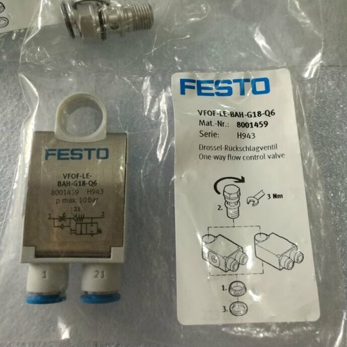 one new festo VFOF-LE-BAH-G18-Q6 8001459 Throttle Valve spot stock | eBay