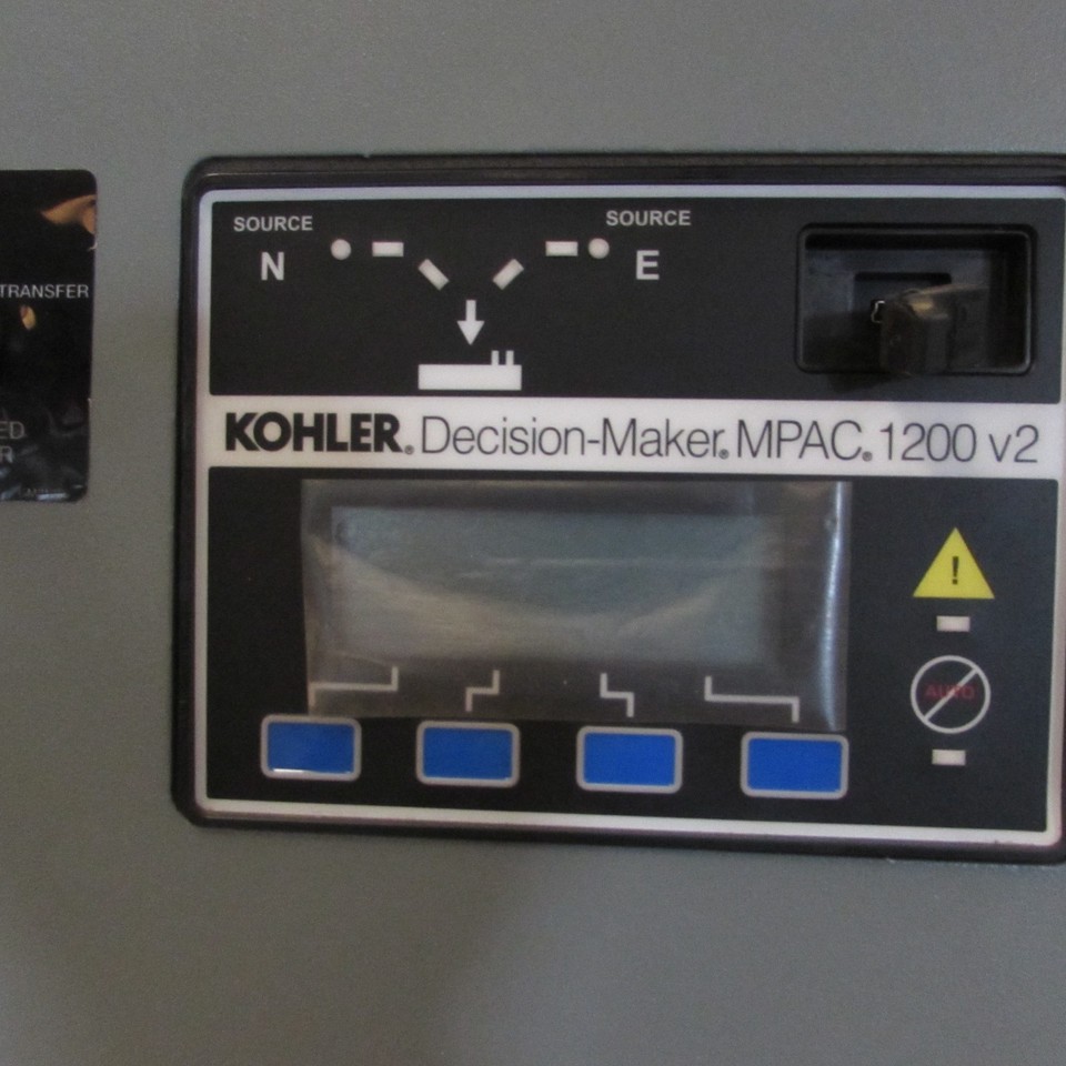 NEW! Kohler Decision Maker MPAC 1200v2, AUTOMATIC Transfer Switch, 1ph ...