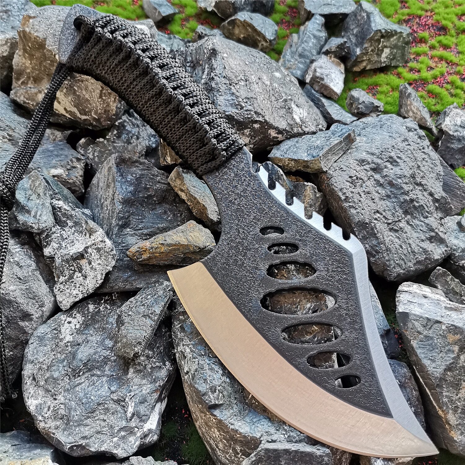 Black Lanyard Hand Ice Portable Stainless Steel Outdoor Multifunctional ...