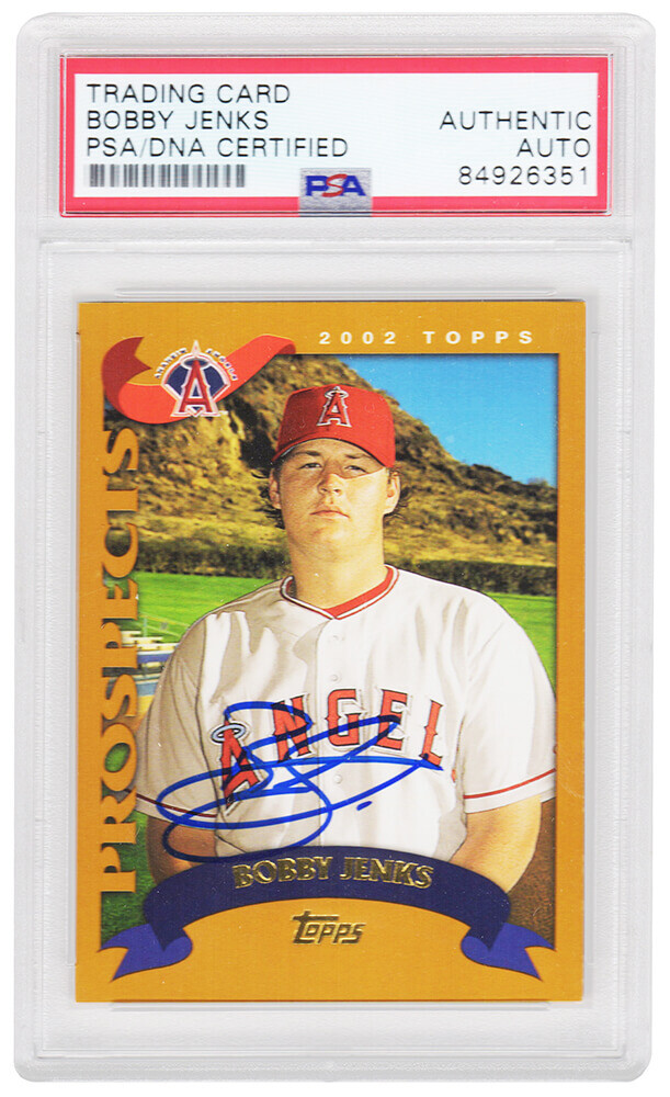 Bobby Jenks Signed 2002 Topps Traded Rookie Baseball Card #T172 - (PSA ...