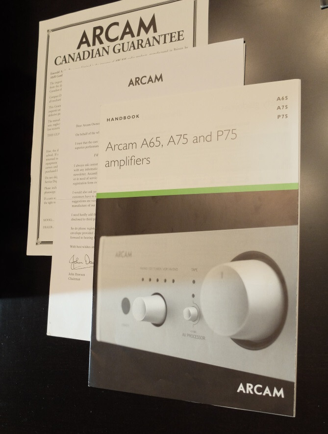 ARCAM A75 Integrated Amplifier | eBay