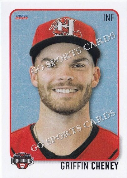 2023 Hickory Crawdads 1st Griffin Cheney RC Rookie Texas Rangers | eBay