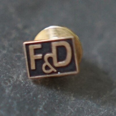 Vintage Pin -1/10 10k Gold Filled CTO F&G Black Square | eBay
