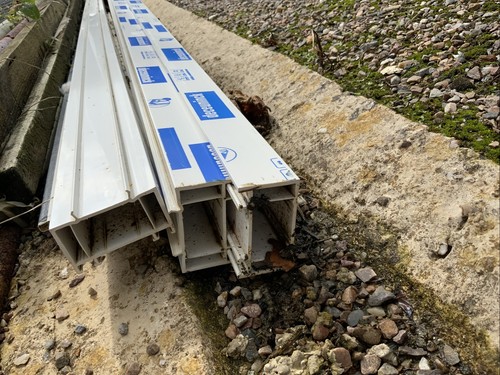 3x UPVC add-on door window extension packer header kit 40mm by 1850 for ...