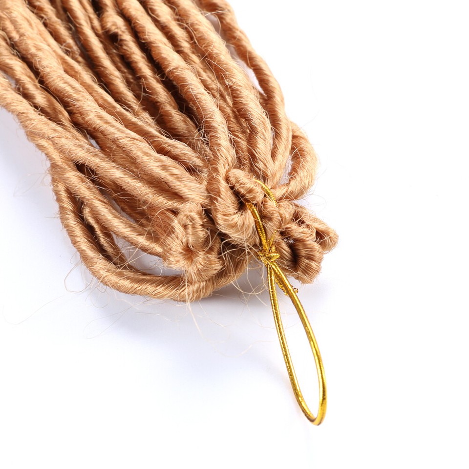 20" Soft Thin Faux Locs Micro Dreadlocks Twist Braiding Crochet Hair ...