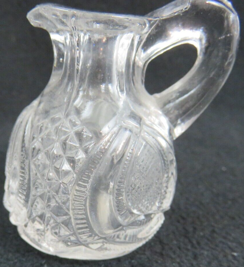 Vintage GLASS Child's Play Pitcher- Diamonds - Tear Drop Pattern | eBay