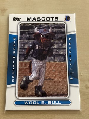 2013 Topps Pro Debut Baseball Mascot Patch Wool E. Bull #MAS-WEB /120 ...