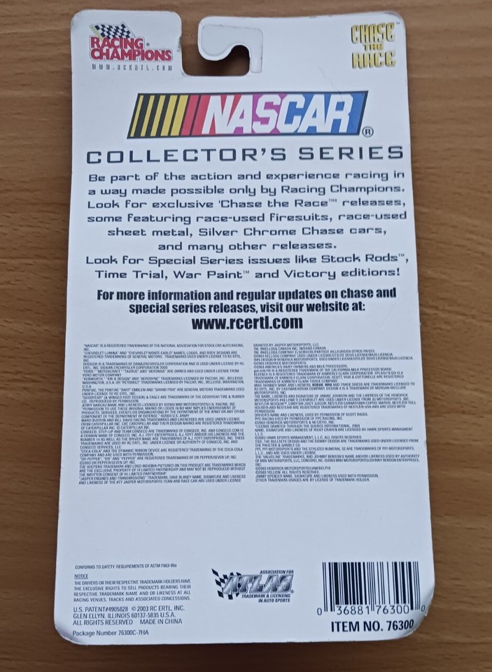 Racing Champions NASCAR 2003 Edition Ricky Craven #32 Tide Diecast Car ...