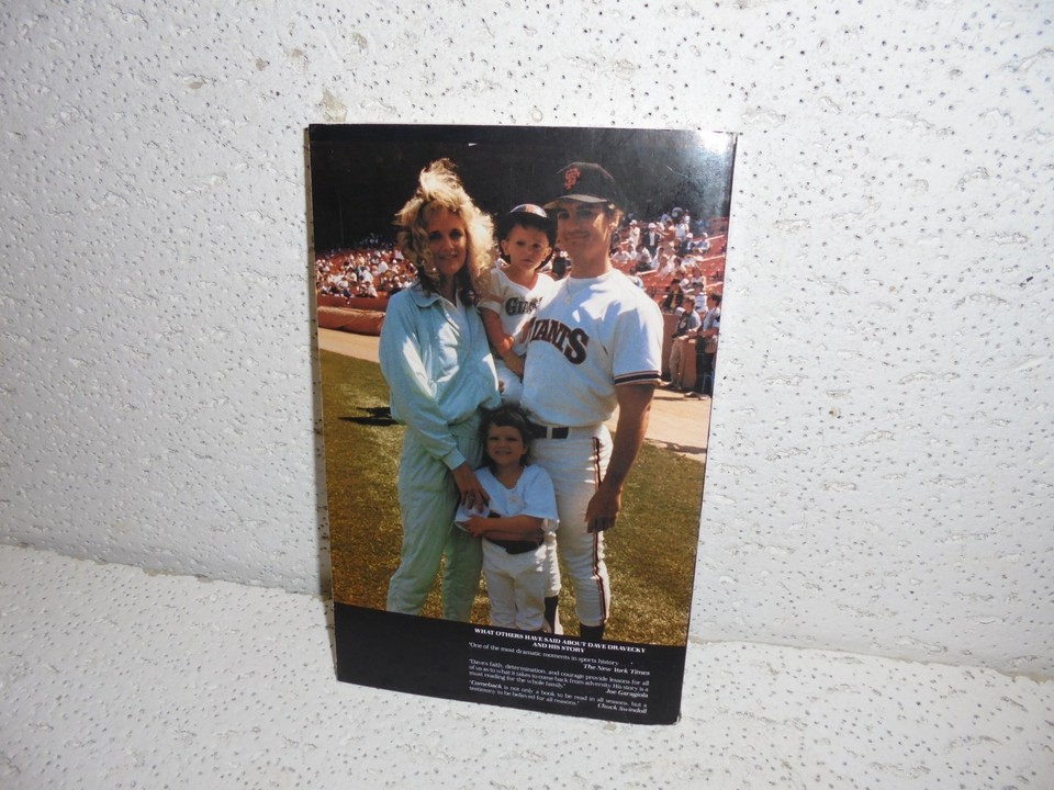 Comeback by Tim Stafford and Dave Dravecky Paperback Book SF Giants ...