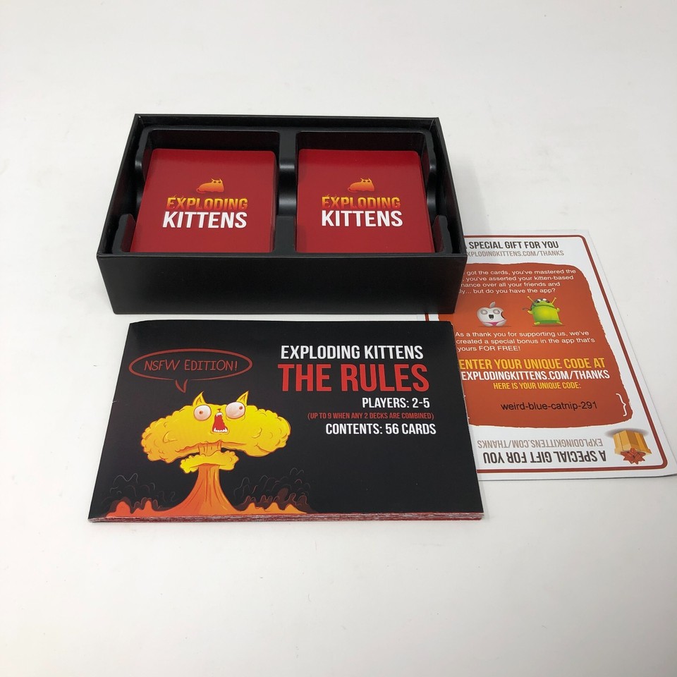 EXPLODING KITTENS Adult Version COMPLETE | eBay