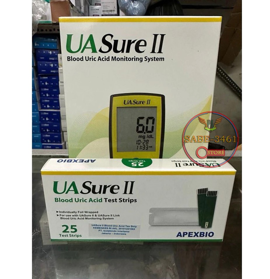 UASure II Uric Acid Meter Test Kit Uric Acid Gout (Tool and 25 ...