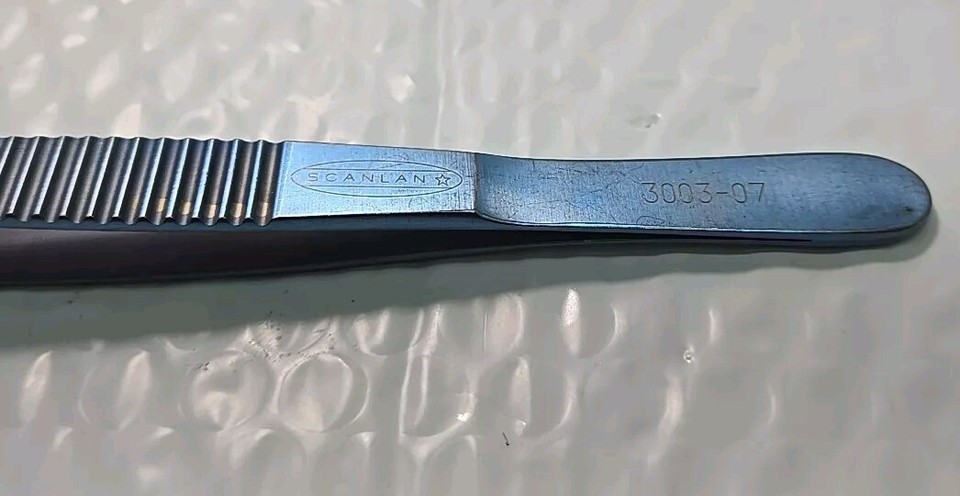 Scanlan DeBakey Forceps, 1mm Straight Atraumatic Tip 3003-07, 9.5 ...