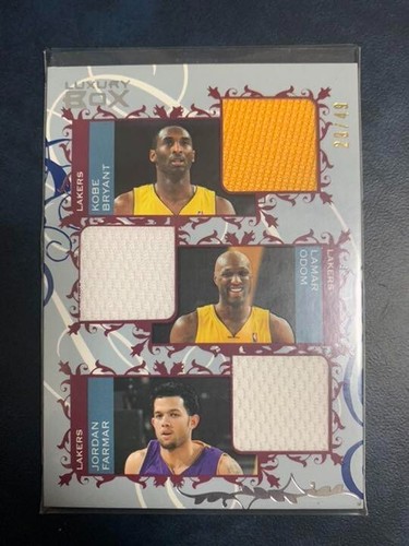 2006-07 Luxury Box Triple Relics Patch Kobe Bryant Lamor Odom Jordan ...