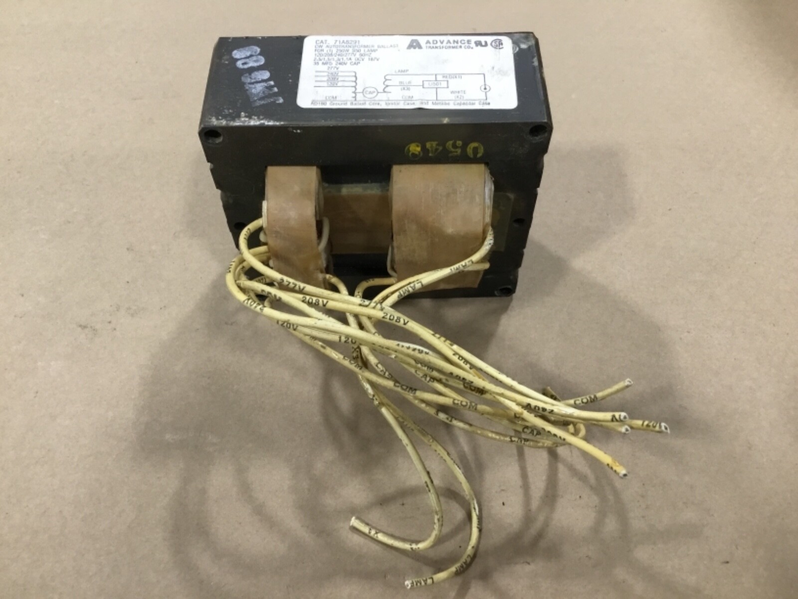 Advance Transformer 71A8291 CW Autotransformer Ballast 250W S50 ...