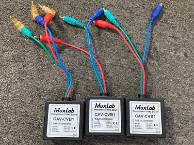 Muxlab CAV-CVB1 Component Video Balun-Lot Of 3 | eBay