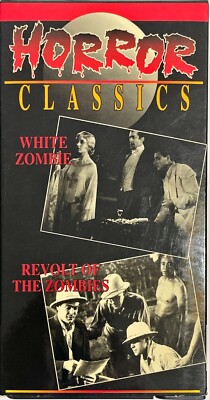 White Zombie & Revolt of the Zombies [ VHS ] Horror Classics - 2 Tape ...