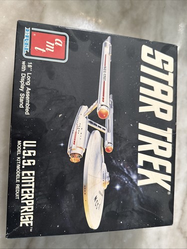 Star Trek U.S.S. Enterprise 18" Model Kit 6676 Open Box Sealed Inner ...